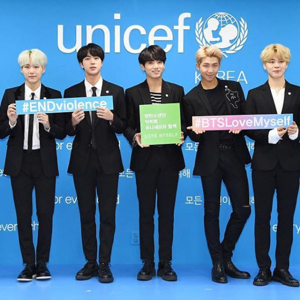 [SBS Star] BTS & UNICEF's 'LOVE MYSELF' Campaign Welcomes 1-year ...