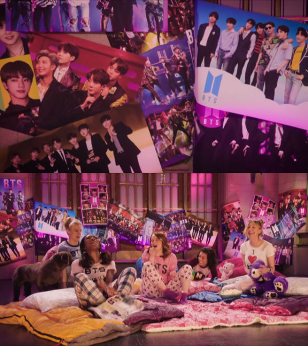 [SBS Star] VIDEO: Emma Stone Channels Her Inner ARMY for Upcoming 'SNL' with BTS