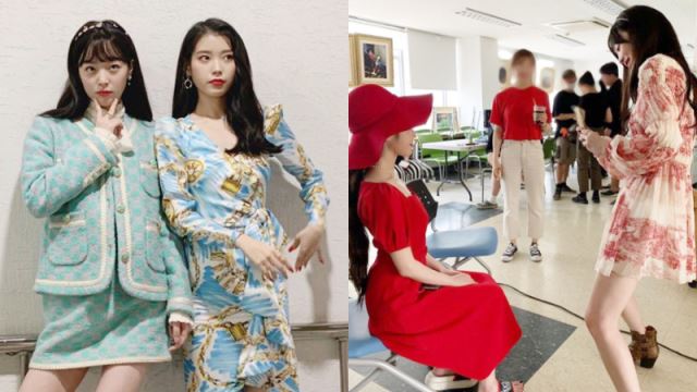 Sulli & IU Have Fun Taking Photos of Each Other During a Break from ...