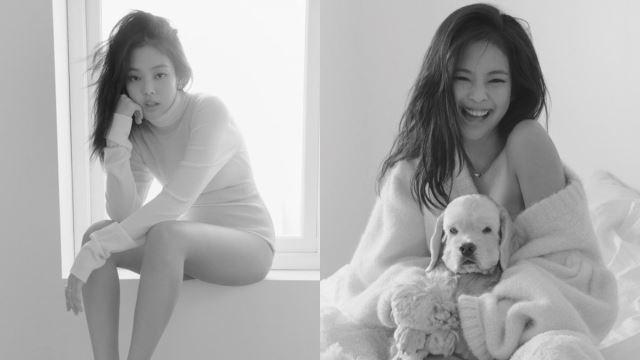 BLACKPINK JENNIE Poses for a Magazine with Her Puppy 'Kai'