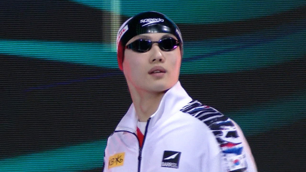 '200m 은메달' 황선우, 100m 결승행 실패…내일 단체전