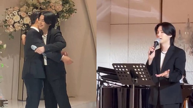 VIDEO: BTS SUGA Delivers a Speech at His Brother's Wedding & Makes Him Cry
