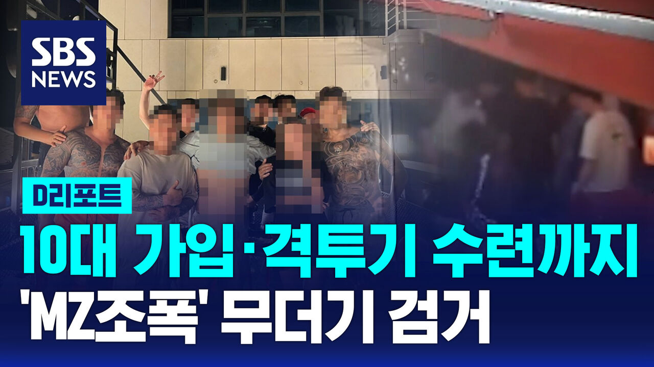 [D리포트] 10대 가입 · 격투기 수련까지…'MZ조폭' 무더기 검거
