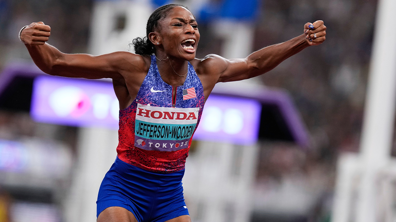 제퍼슨, 세계육상 여자 100m 대회 신기록 10초61로 우승