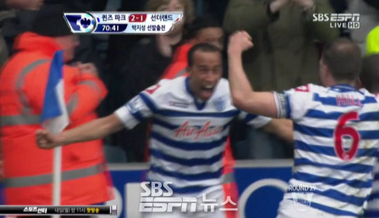 SBS Golf 뉴스 : 전체 뉴스 : [영상] 'EPL 데뷔골' 퀸즈파크 타운젠드 역전골 작렬 : SBS Golf