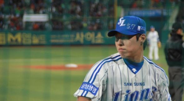 [포토] 차우찬 "위험하면 바로 나가겠어!" 삼성 두산 프로야구 한국시리즈 2차전