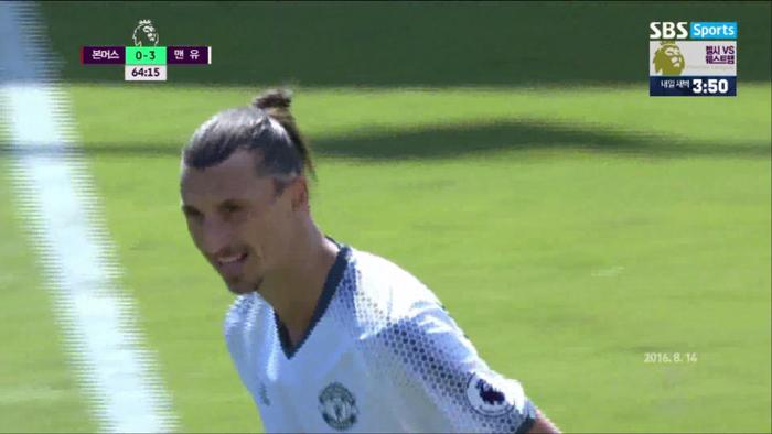 SBS Golf 뉴스 : 전체 뉴스 : [EPL] '즐라탄 데뷔골' 맨유, 본머스 상대로 3-1 완승 : SBS Golf