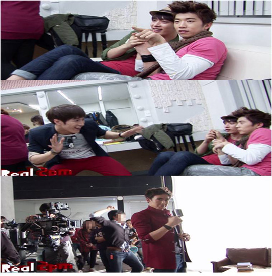 2PM 광고 촬영 현장 공개 '쉴틈없이 콩트'