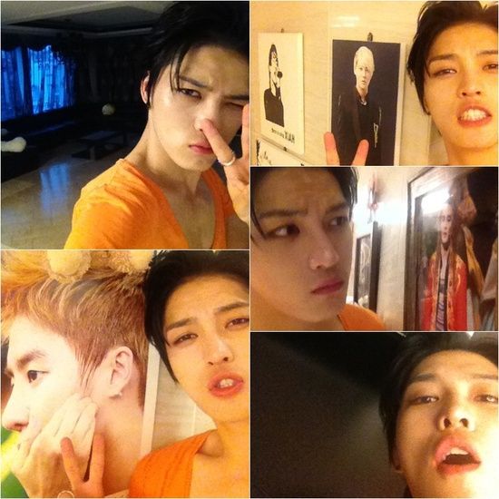 JYJ 재중, 폭풍 애교 셀카 '백옥 피부+조각 외모'