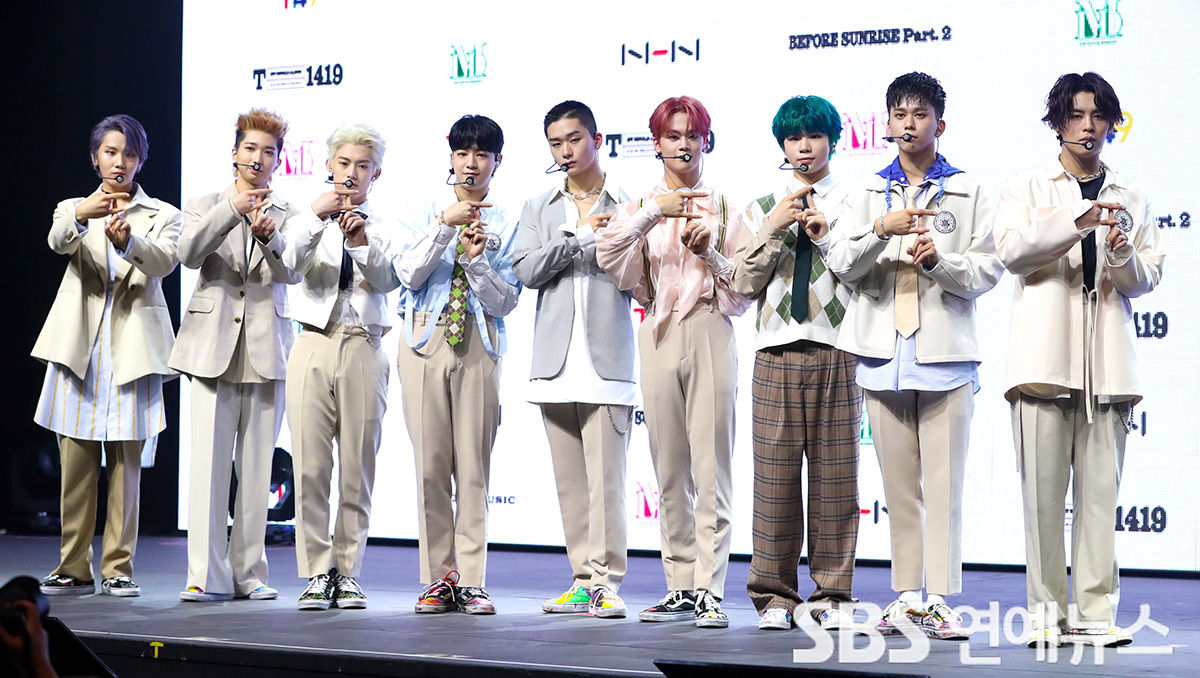 [E포토] T1419, '9인 9색 신인 보이그룹'