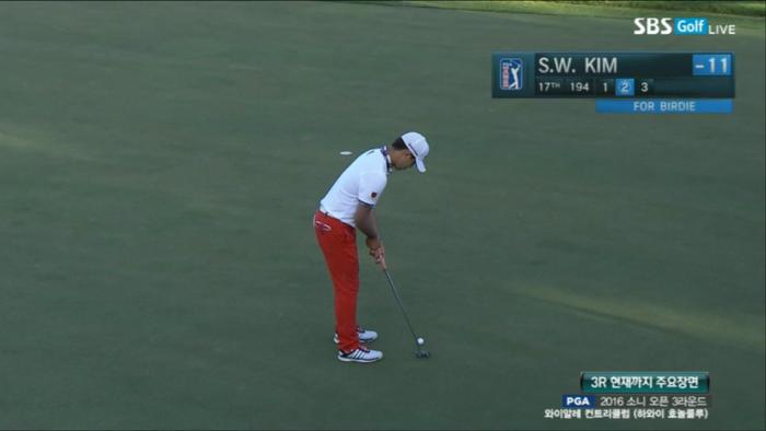 SBS Golf 뉴스 : 전체 뉴스 : [PGA] 김시우, 소니오픈 3R 14언더파로 선두와 두타 차 : SBS Golf