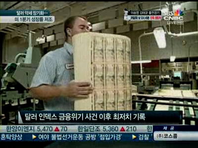 '달러약세' 장기화…미국 1분기 GDP성장률 하락 전망 - SBS Biz