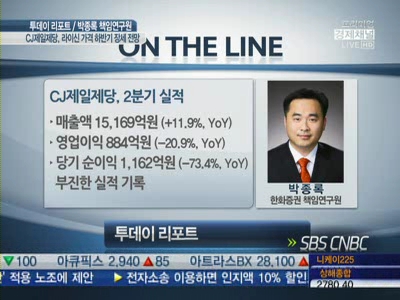 CJ제일제당, 中돼지고기값 오르니 주가도 '살찌네' - SBS Biz