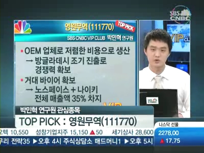 [VIP CLUB 추천주] 영원무역 - SBS Biz