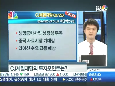 [VIP CLUB 주도주 매매전략]종목추천-CJ제일제당 - SBS Biz