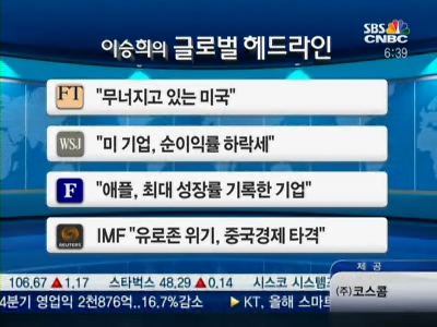 [글로벌 헤드라인] "4G LTE 스마트폰, 배터리 수명 짧아" - SBS Biz