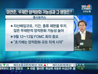 변수는 9월 FOMC 회의…'무제한' 양적완화 카드 꺼낼까 - SBS Biz