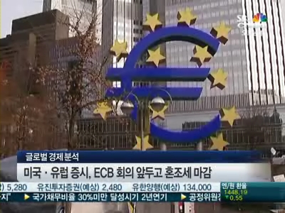 ECB '무제한 국채매입' 여부 주목…증시 향방 가른다 - SBS Biz