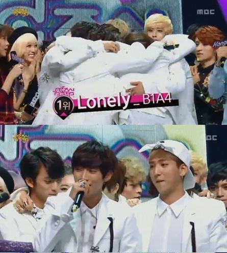 음악중심 B1A4 'lonely' 1위, 수상소감이.. - SBS Biz