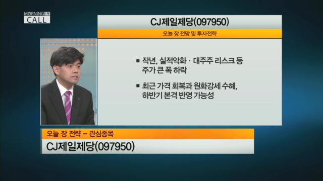 [관심주] 원화 강세에 다시 뛰는 'CJ제일제당' - SBS Biz