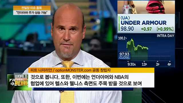 [CNBC] NBA 손 잡은 언더아머, 주가 100달러 돌파 전망 '고개' - SBS Biz