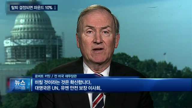 EU 탈퇴하면…"英 파운드화 최대 10% 떨어질 것" - SBS Biz