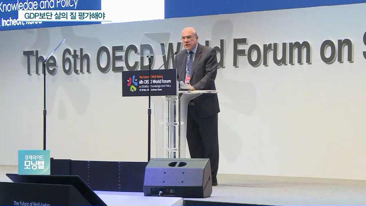 OECD 사무총장 “GDP가 경제정책 왜곡…삶의 질도 봐야” - SBS Biz
